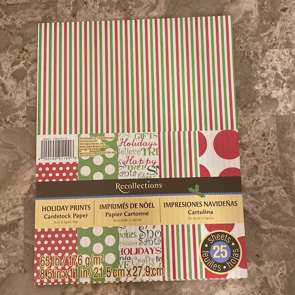 Recollections | Other | New Recollections Holiday Prints Cardstock ...